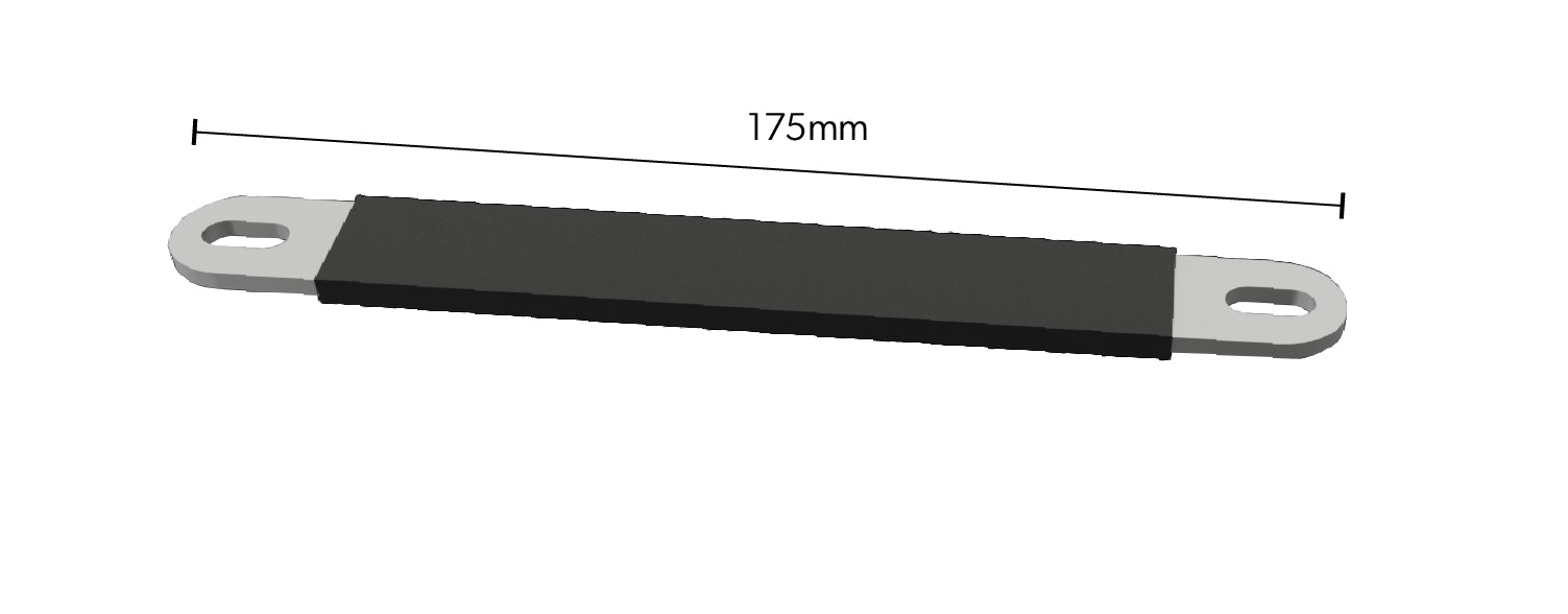 Black Battery Interconnect Bar (175mm) — Go Power! Store