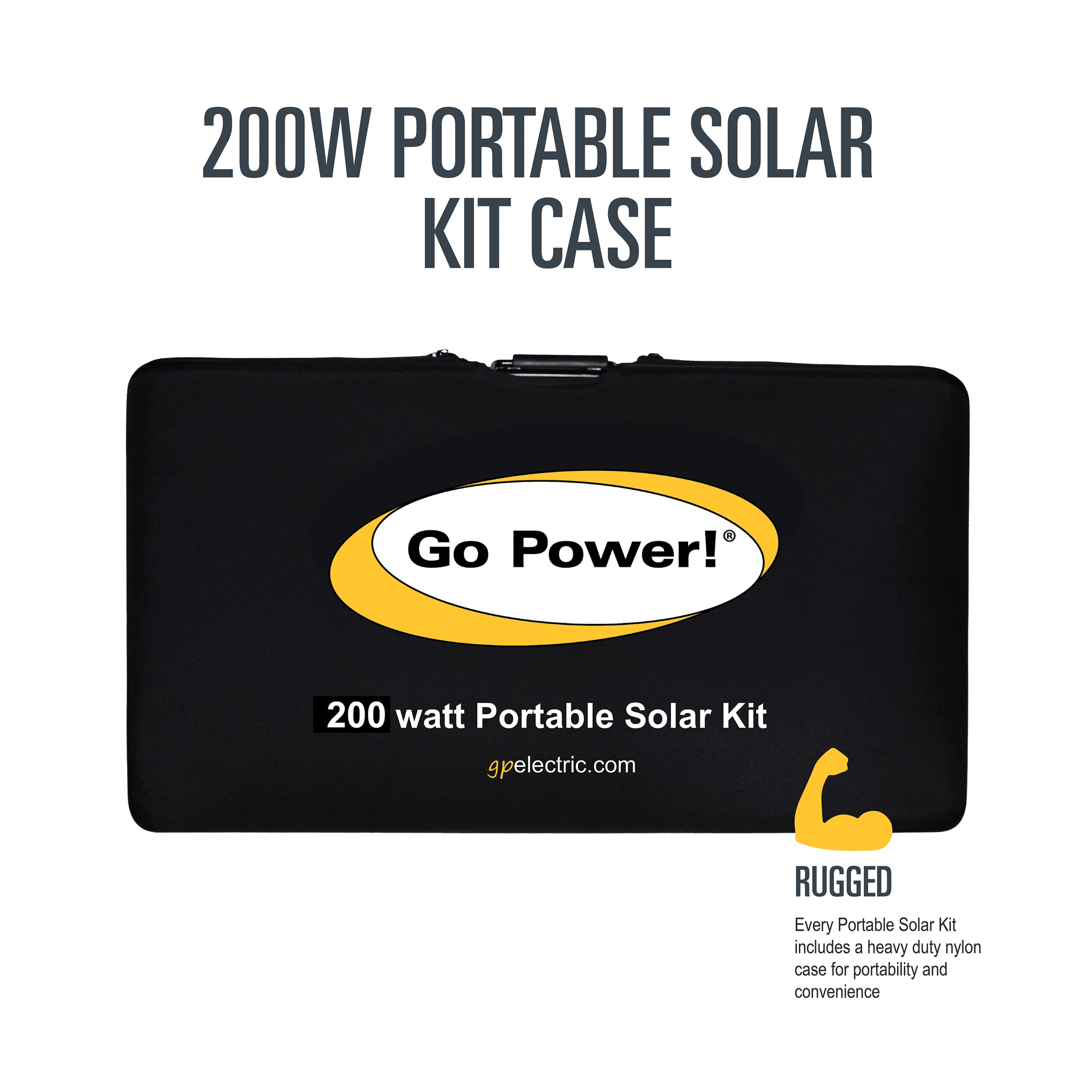 200 watt Portable Folding Solar Panel Kit w/ Bonus Extension Cable — Go ...