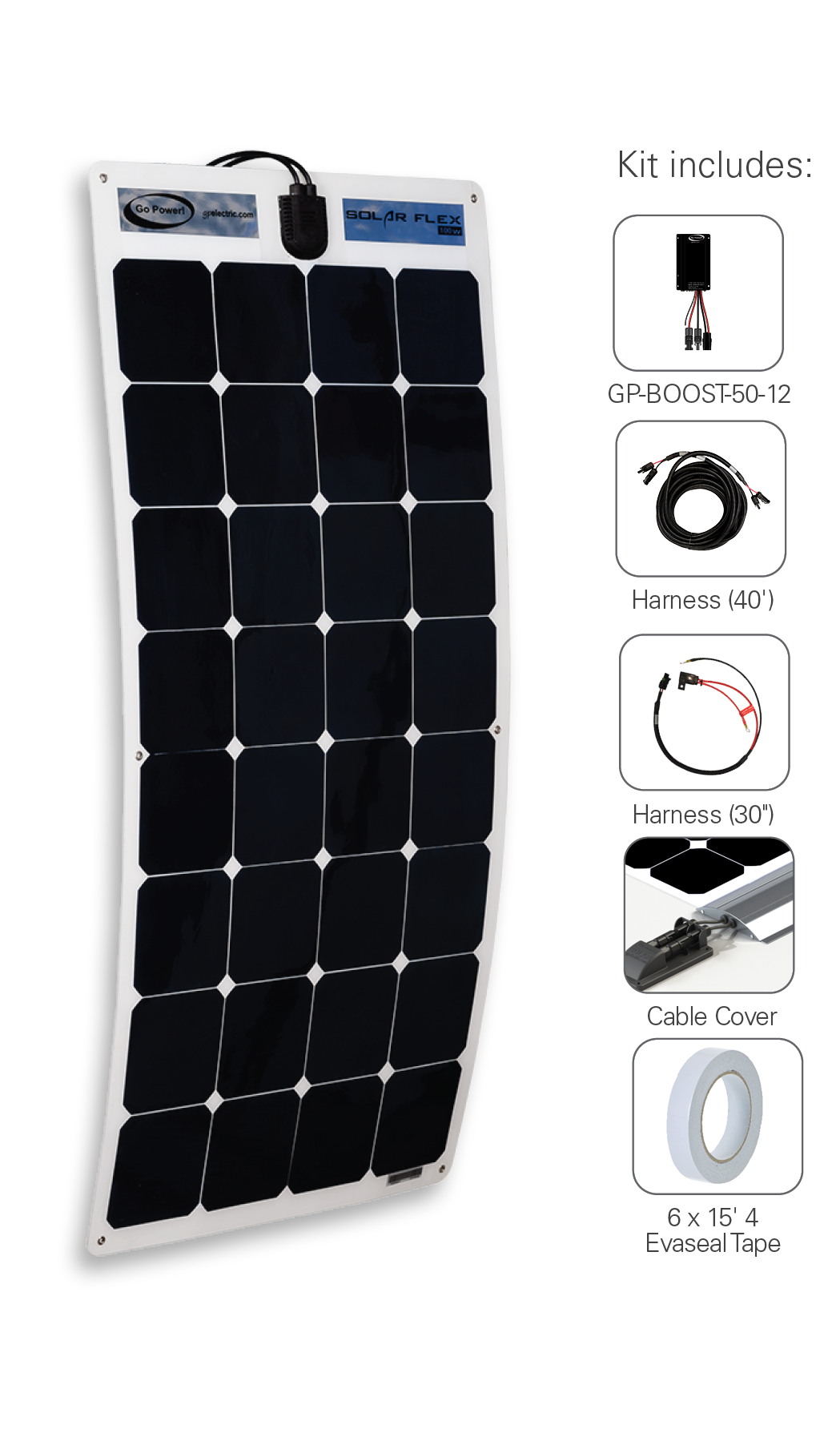 100-watt Go Power! Solar Kit for Heavy Duty Machinery — Go Power! Store